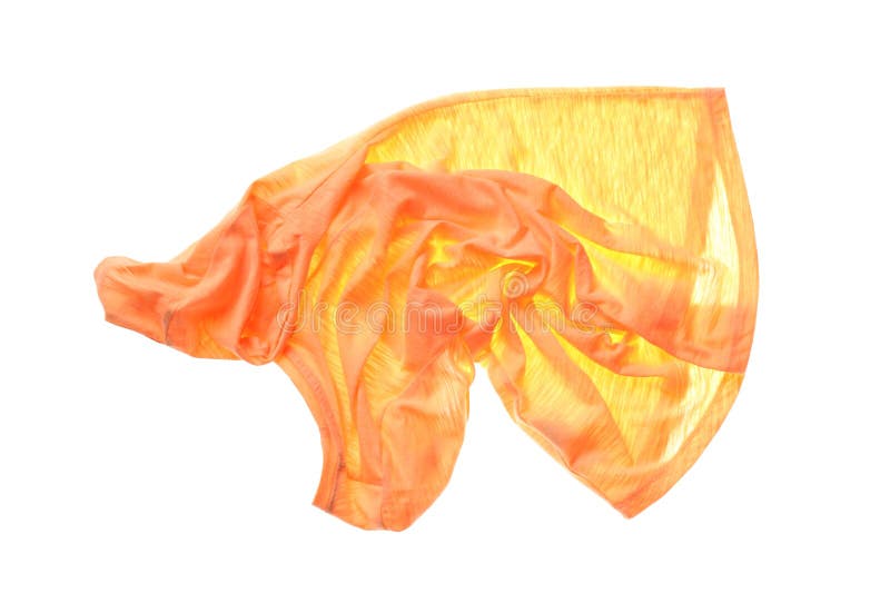 Rumpled Orange Top Isolated. Messy Clothes Stock Image - Image of trend ...