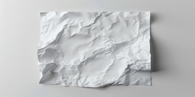 Rumpled Paper stock image. Image of material, white - 371317569