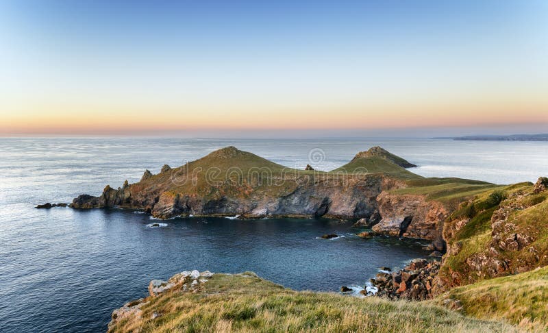 The Rumps on Pentire Head in Cornwall Stock Photo - Image of england ...