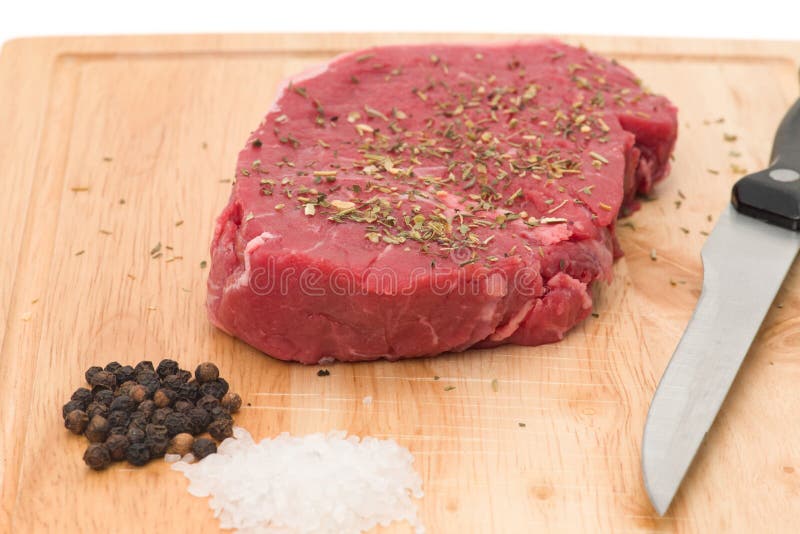 Rumsteak photo stock. Image du cuisine, culotte, fermer - 29094844
