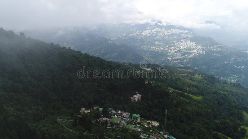 Rumtek Monastery Area in Sikkim India Seen from the Sky Stock Video ...