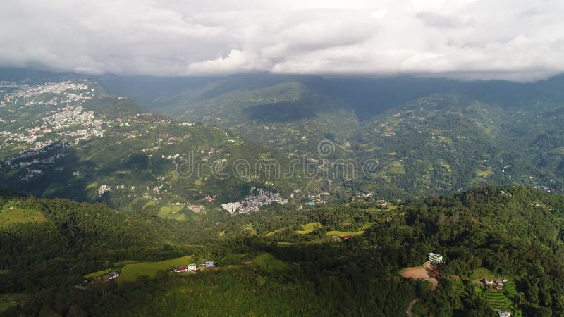 Rumtek Monastery Area in Sikkim India Seen from the Sky Stock Video ...