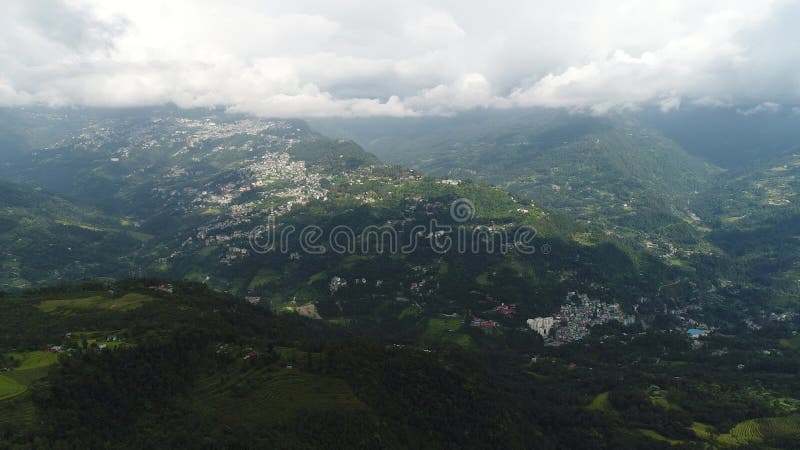 Rumtek Monastery Area in Sikkim India Seen from the Sky Stock Video ...