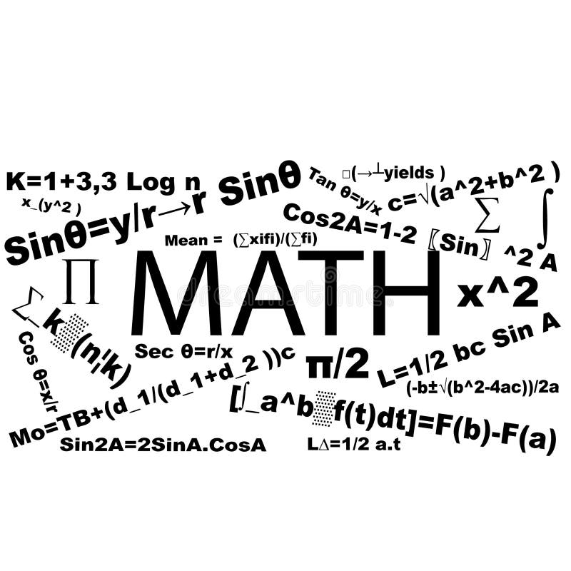 Rumus De Typographie De Mathématiques Photographie éditorial ...