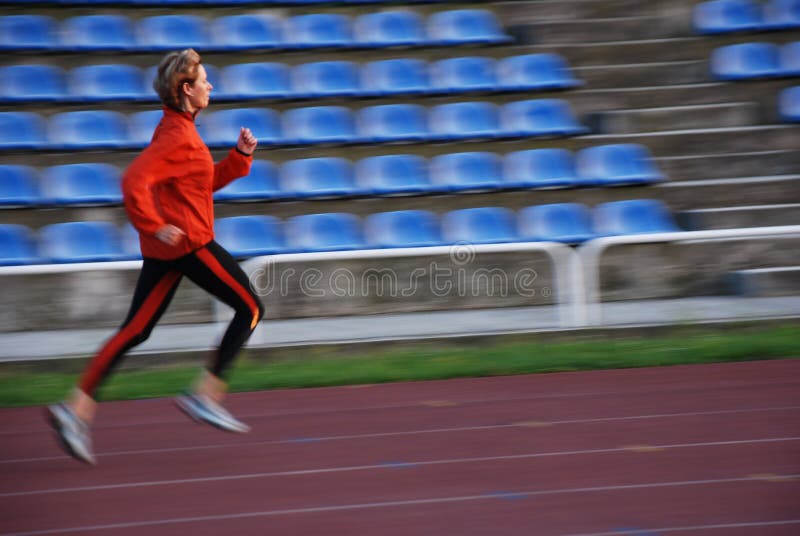Run stock image. Image of outdoor, female, alone, health - 3030259