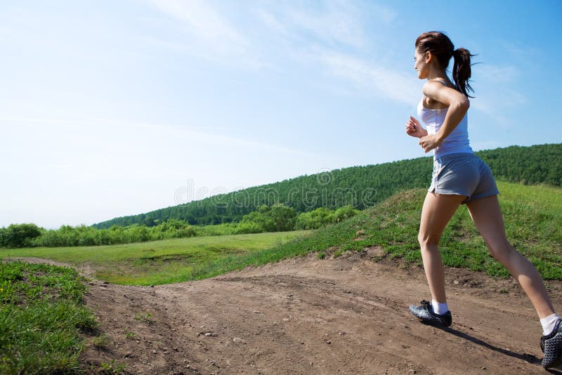 Run beauty woman stock photo. Image of outdoor, marathon - 10249680