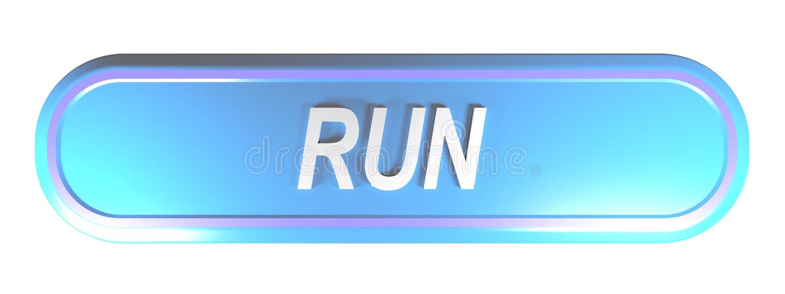 Blue Rounded Rectangle Push Button BACK - 3D Rendering Stock ...