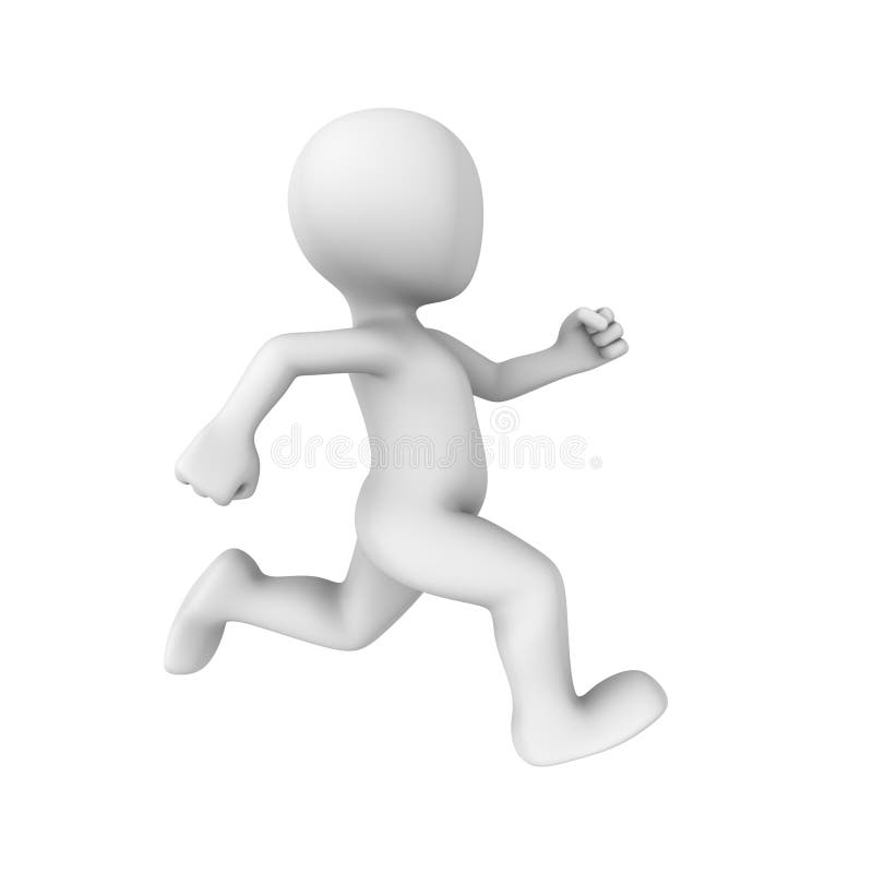 3d running man stock illustration. Illustration of sport - 66386592