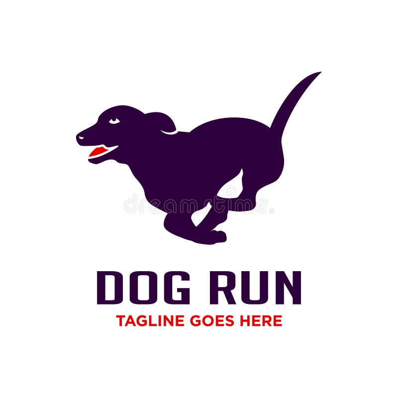 Run Dog Logo Design Template Stock Vector - Illustration of animal ...