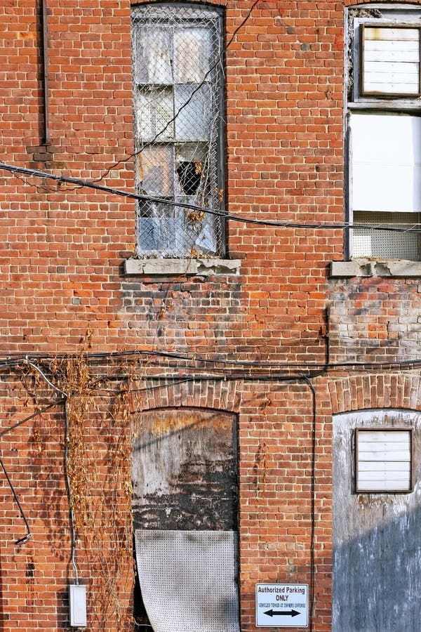 Run Down Exterior Basement Window in Need of Repair. Outer Metal Bars ...