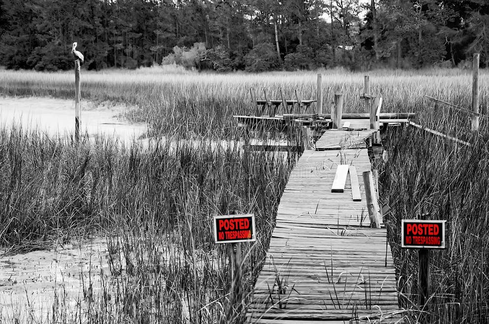 Run Down Dock stock photo. Image of inlet, deteriorating - 24218638