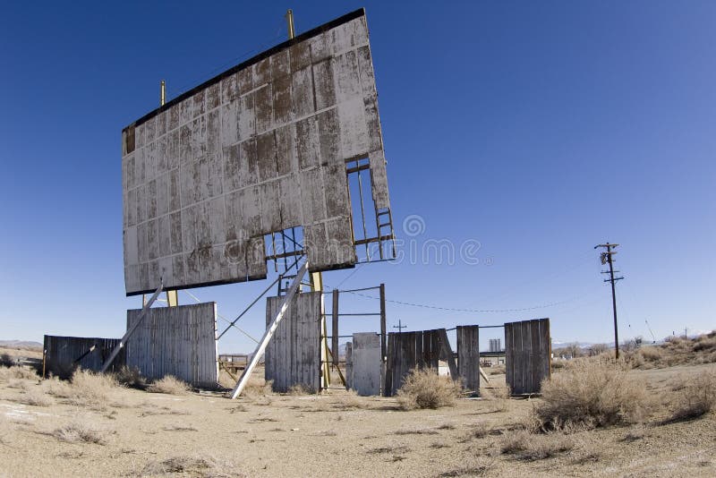 Run Down Drive-in Movie Screen Stock Image - Image of screen, lyon ...