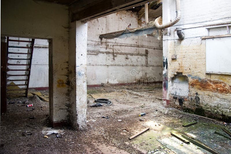 Run Down Factory stock image. Image of debris, workshop - 912403