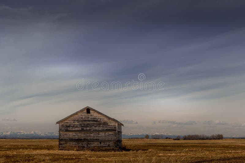 Run Down Farm Buildings Indus Alberta Canada Stock Photo - Image of ...