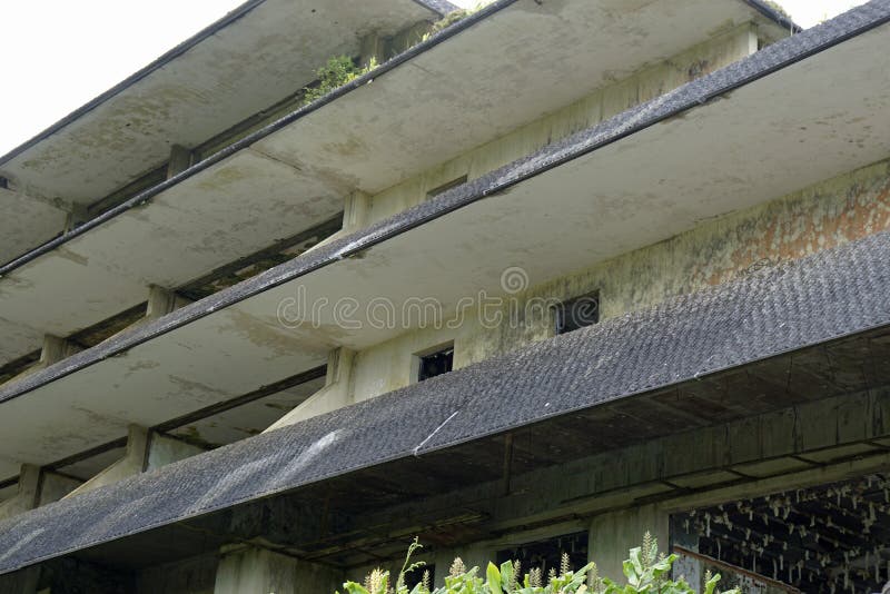Run Down Hotel Ruine on Azores Islands Stock Image - Image of rich ...