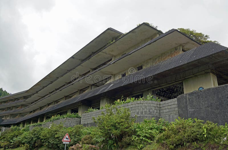 Run Down Hotel Ruine on Azores Islands Stock Photo - Image of rotten ...