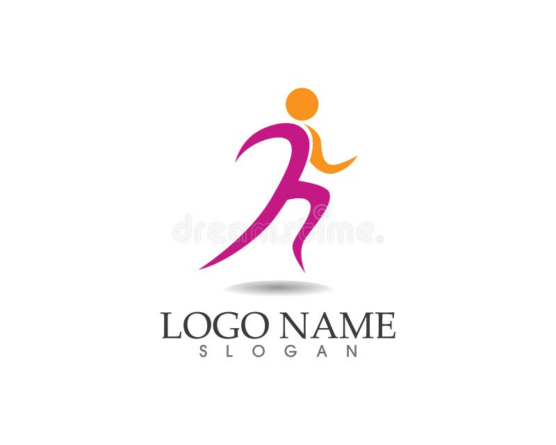Run Health People Logo and Symbols Stock Vector - Illustration of ...