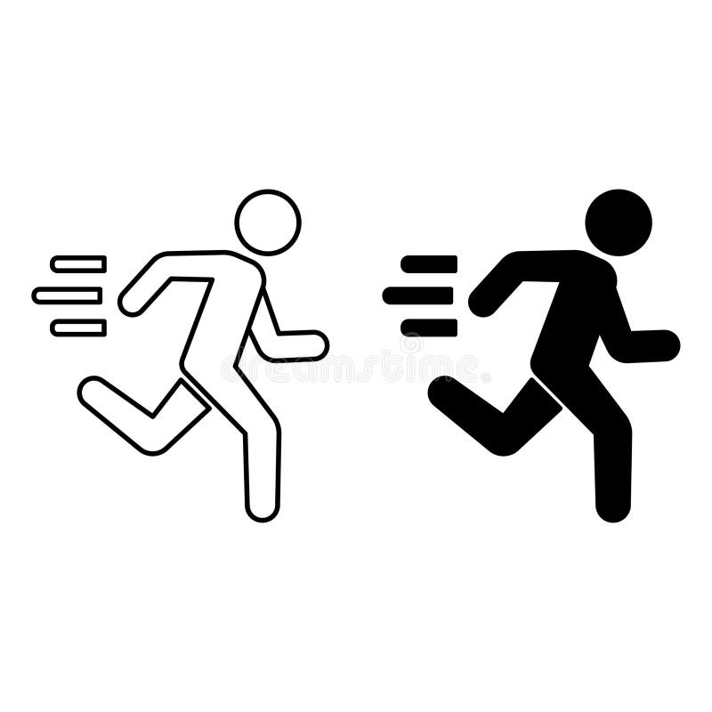 Run icons. stock vector. Illustration of people, sport - 315570472