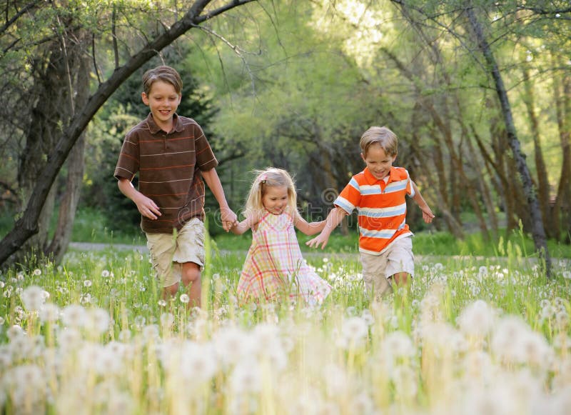 Run Kids stock image. Image of children, playing, clothing - 7645673