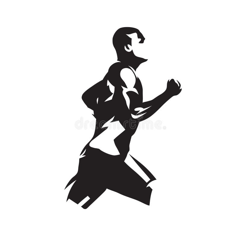 Run Logo. Running Man, Abstract Isolated Vector Silhouette Stock Vector ... Run Logo. Running Man, Abstract Isolated Vector Silhouette Stock Vector ...
