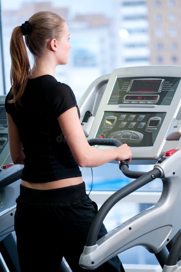 Run on a machine stock photo. Image of healthy, aerobics - 17164172