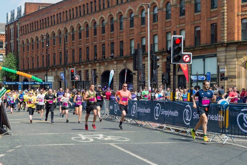 RUN for Manchester MARATHON in England, UK Editorial Image - Image of ...