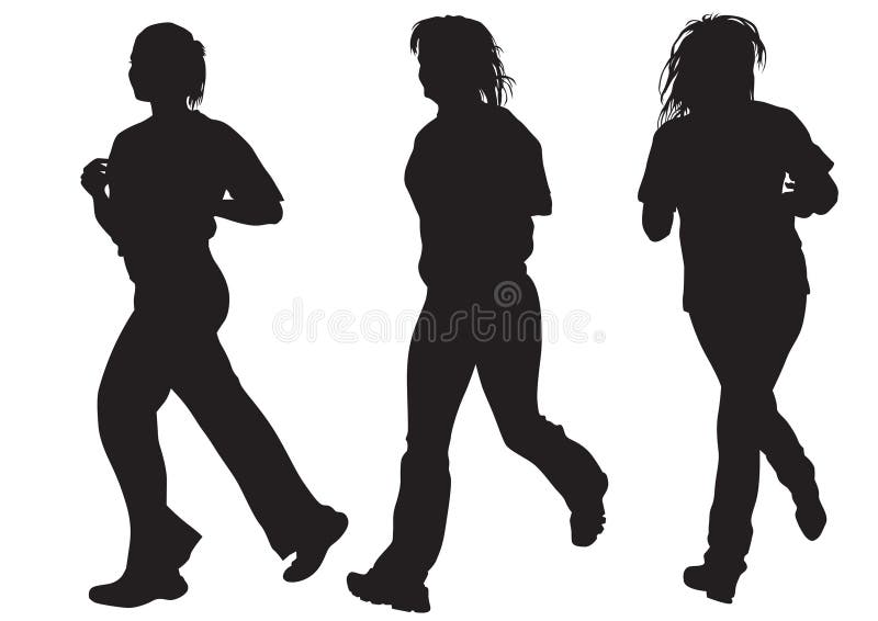 Run people four stock vector. Illustration of finishing - 103669578