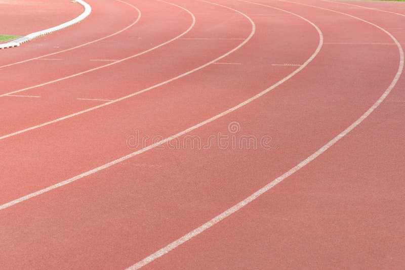 Run Race Track in Sport Stadium Stock Photo - Image of finish ...