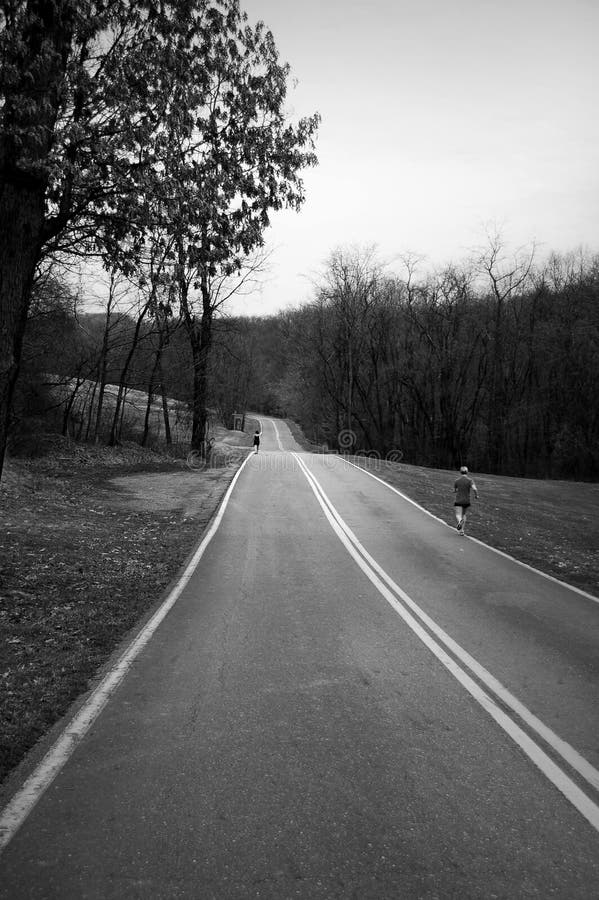 Run on the Road stock photo. Image of countryside, perspective - 2200032