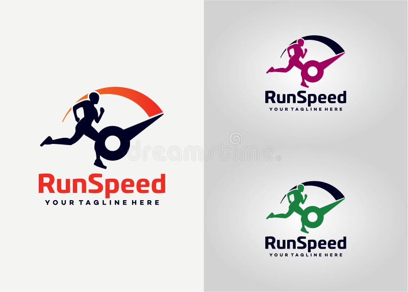 Run Speed Logo Design Template Stock Vector - Illustration of abstract ...