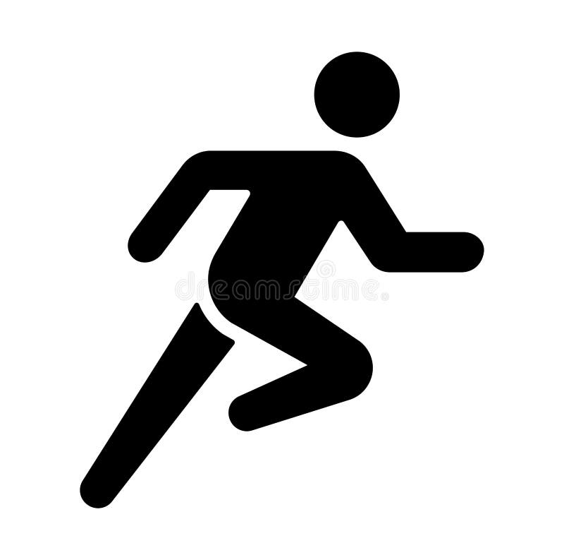 Run, Sport, Exercise Vector Icon Illustration Stock Vector ...