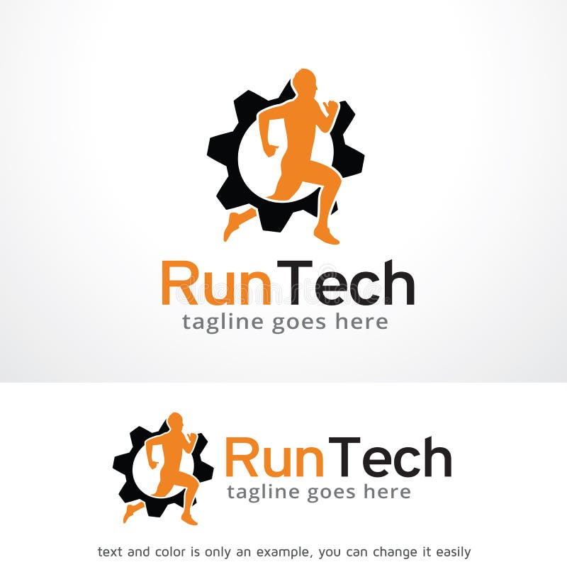 Run Tech Logo Template Design Vector Stock Vector - Illustration of ...