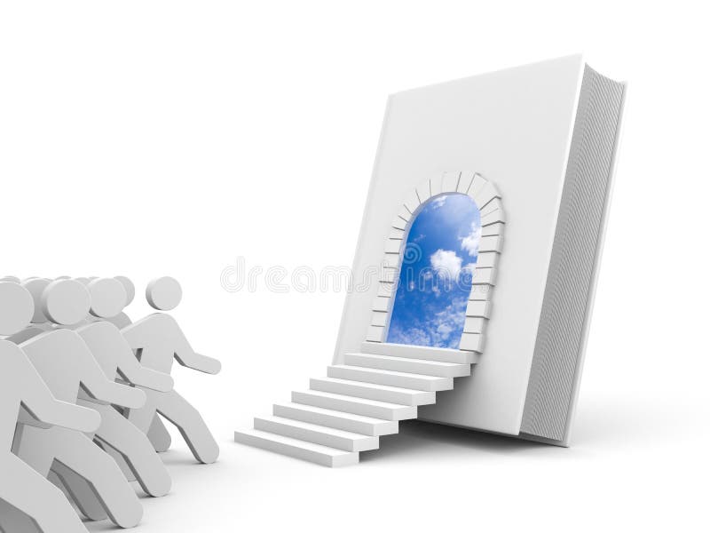 Run to the future stock illustration. Illustration of ebook - 63615651