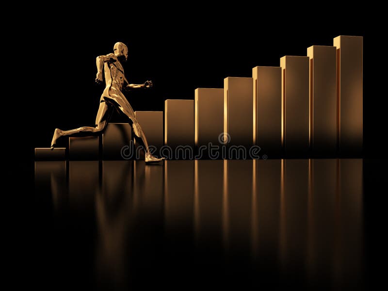 Run to success stock illustration. Illustration of competition - 11922657
