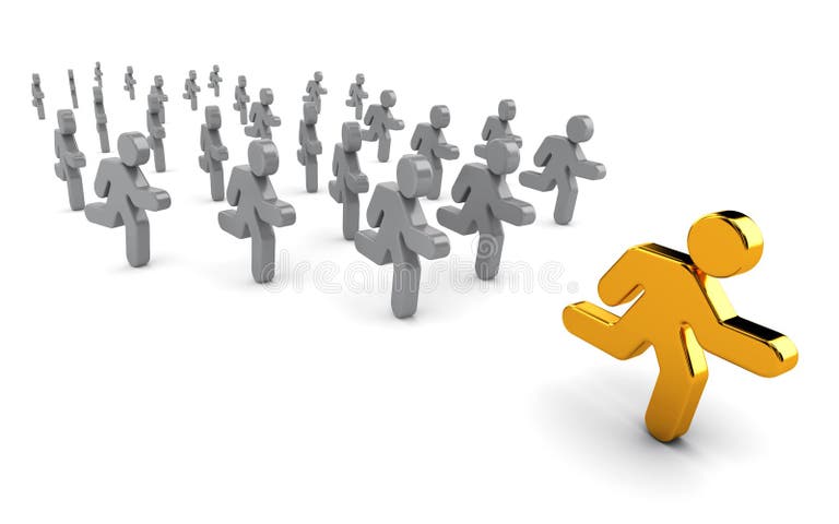 Running Towards Success Stock Illustrations – 1,371 Running Towards ...