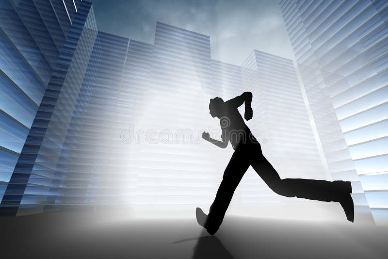 Run to work stock illustration. Illustration of economy - 5521799