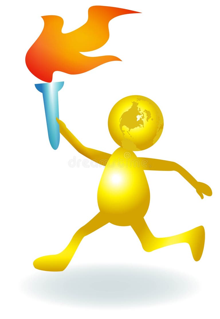 Olympic Runner Torch Stock Illustrations – 283 Olympic Runner Torch ...