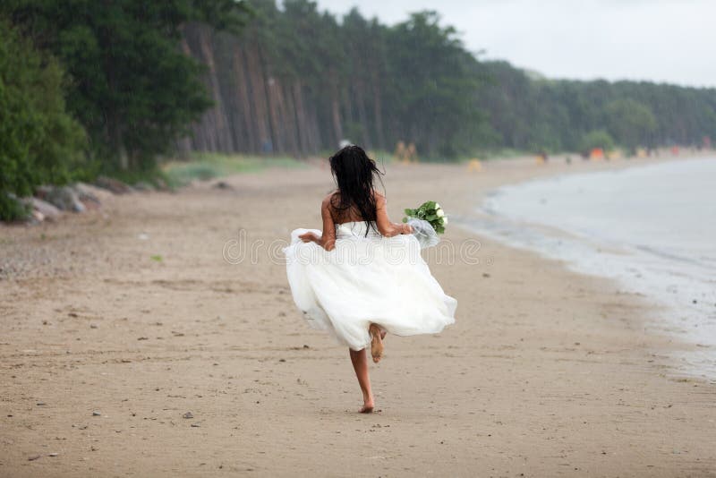 Run away bride stock photo. Image of leaving, indoors - 17281844