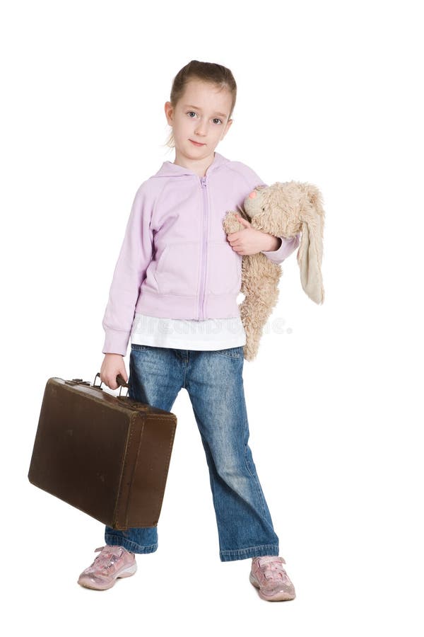 Runaway child stock photo. Image of runaway, teddy, bear - 8109356