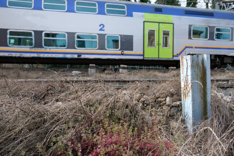 Runaway train on Rails stock image. Image of iron, wagons - 91275173