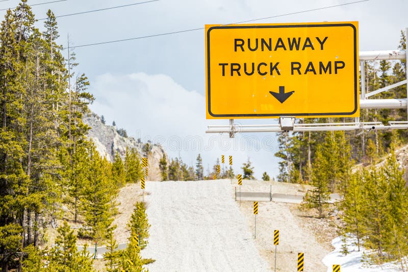 Runaway Truck Ramp stock image. Image of copy, metal - 57644805