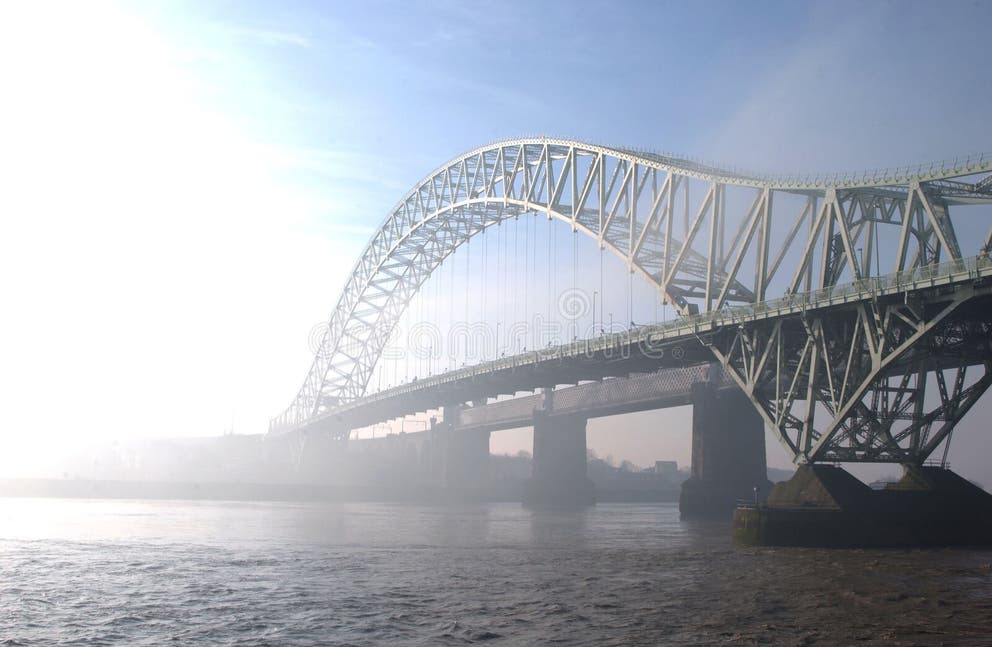 Runcorn Bridge stock image. Image of shapes, runcorn, water - 4742367