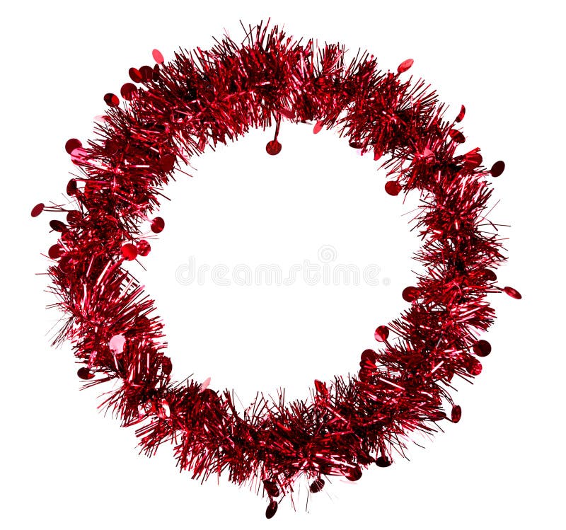 Rund Röd Jul Eller Festlig Ram, Glitter Arkivfoto - Bild av cirkel ...