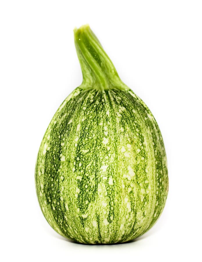 Runde Zucchini getrennt stockfoto. Bild von haupt, kürbis - 12817144