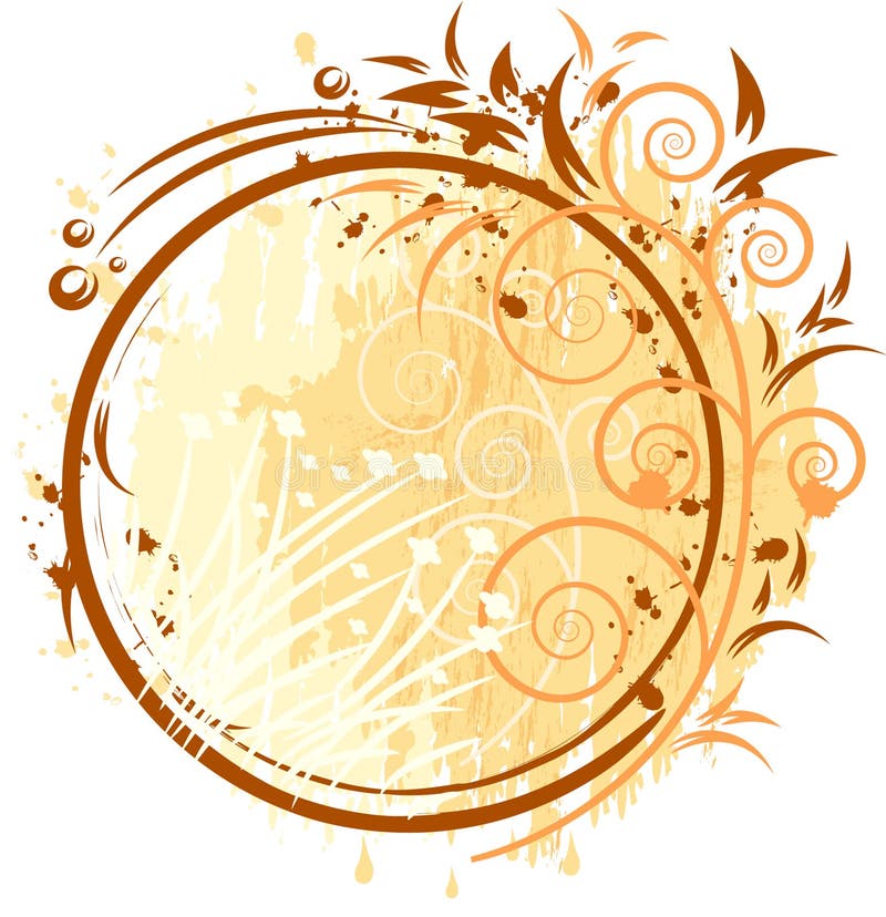 Runder Rahmen vektor abbildung. Illustration von schön - 3441584