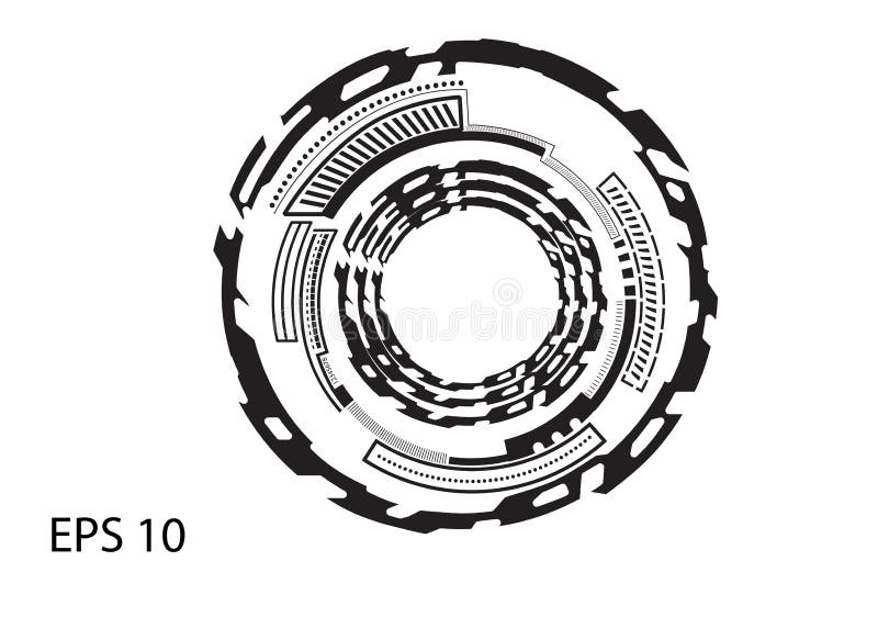 Rundes Logo Auf Weißem Hintergrund Vektor Abbildung - Illustration von ...