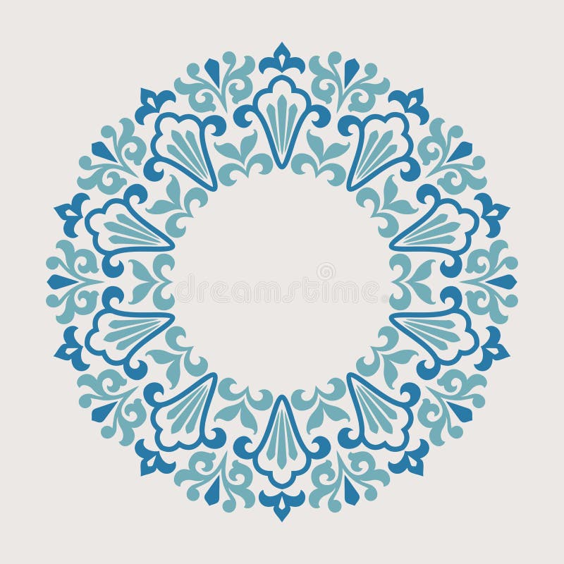 Rundes Verzierungs-Muster. vektor abbildung. Illustration von kurve ...