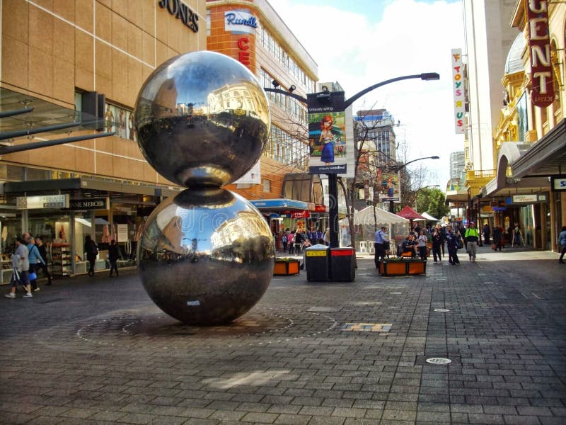 Rundle Mall editorial stock image. Image of city, centre - 42944099