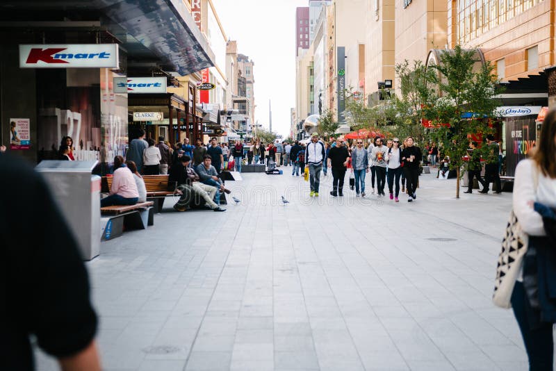 Rundle Mall, Adelaide, Australia Editorial Photo - Image of australia ...