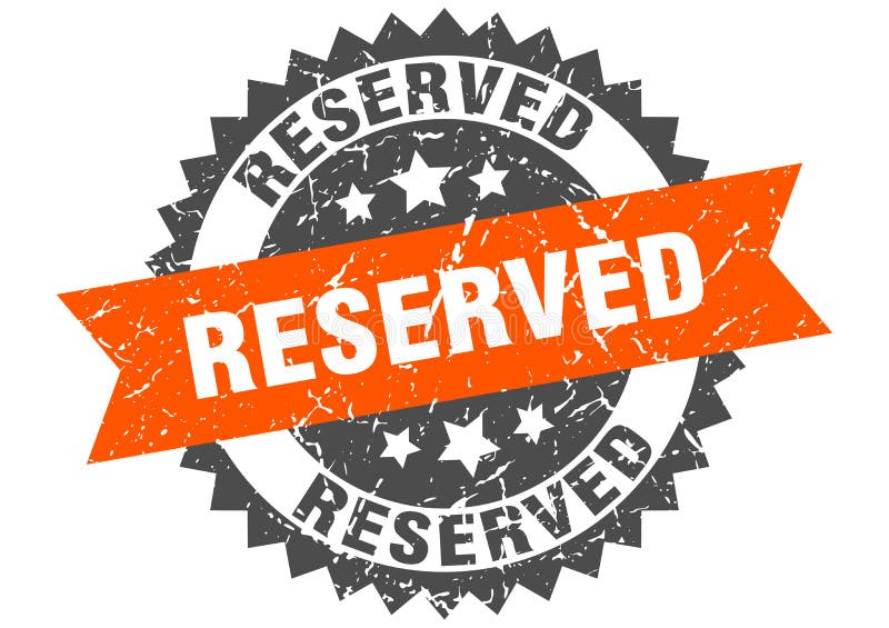 Reservierter Stempel vektor abbildung. Illustration von schwarzes ...